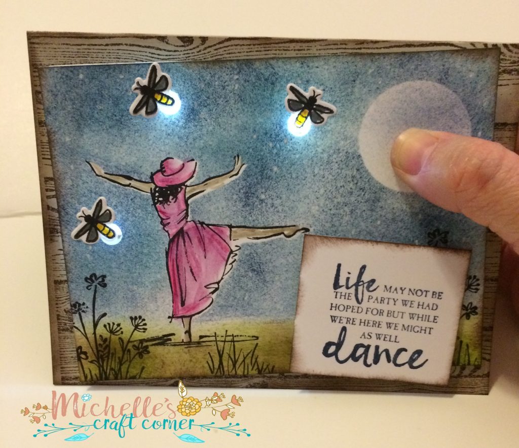 Dancing with Fireflies Card | Michelle's Craft Corner